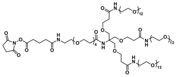 NHS-dPEG®₄-(m-dPEG®₁₂)₃-ester | Vector Labs