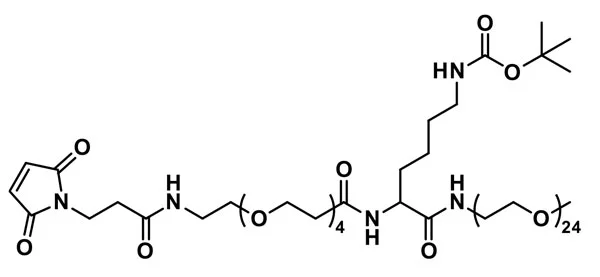 MAL-dPEG®₄-Lys(t-boc)-NH-m-dPEG®₂₄ | Vector Labs