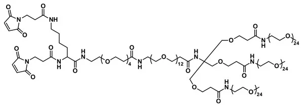 Bis-MAL-Lysine-dPEG®₄-dPEG®₁₂-Tris(m-dPEG®₂₄)₃ | Vector Labs